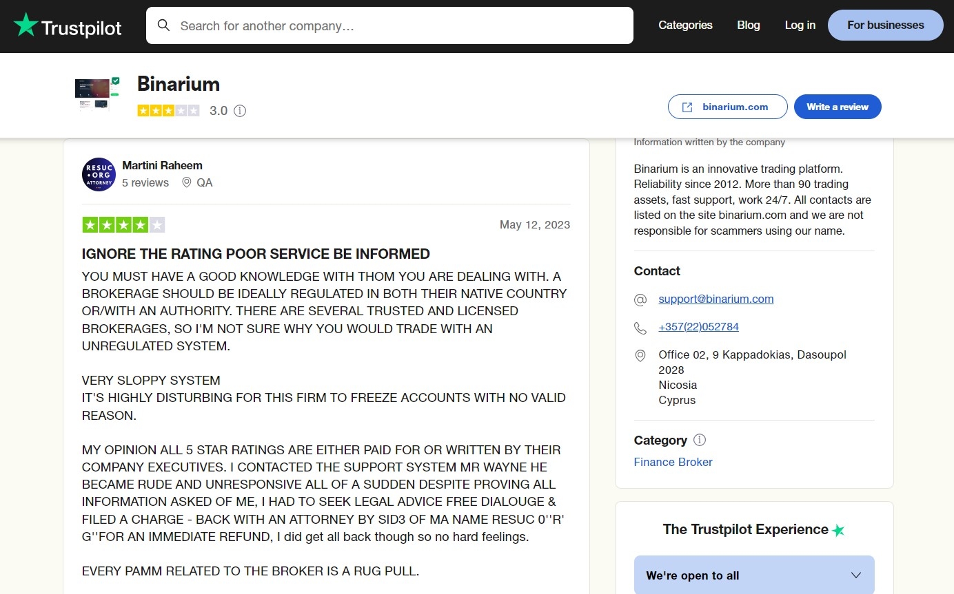 Binarium - Відгуки та Огляд Брокера 2024